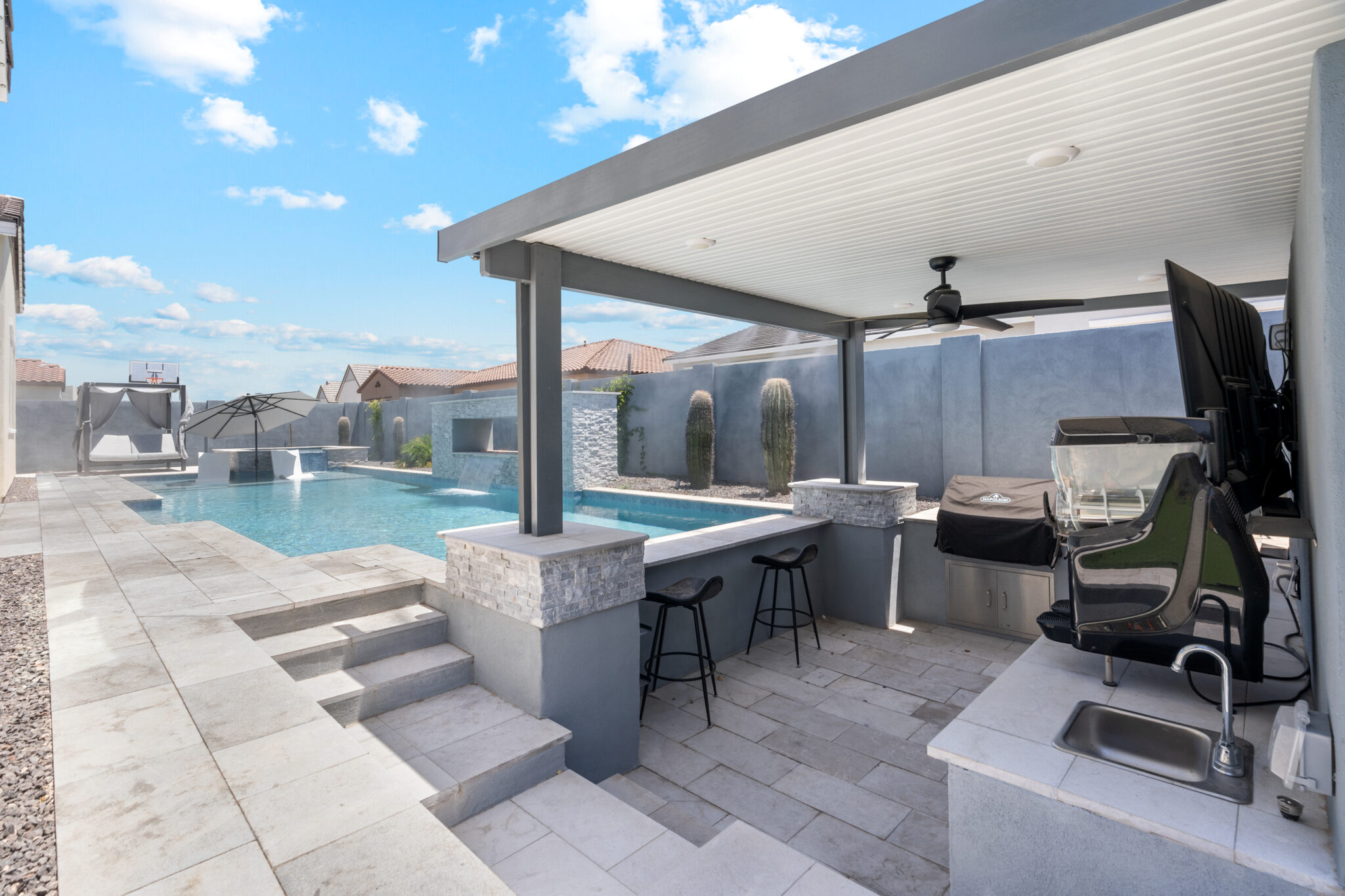 Geometric Pool Gallery — Presidential Pools & Spas
