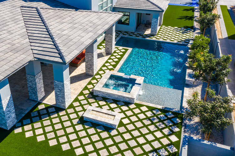 Geometric Pool Gallery — Presidential Pools & Spas
