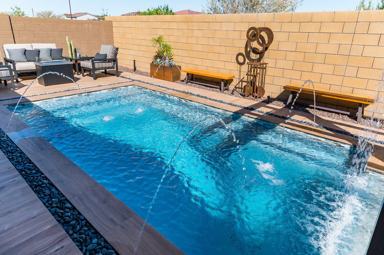 Geometric Pool Gallery — Presidential Pools & Spas