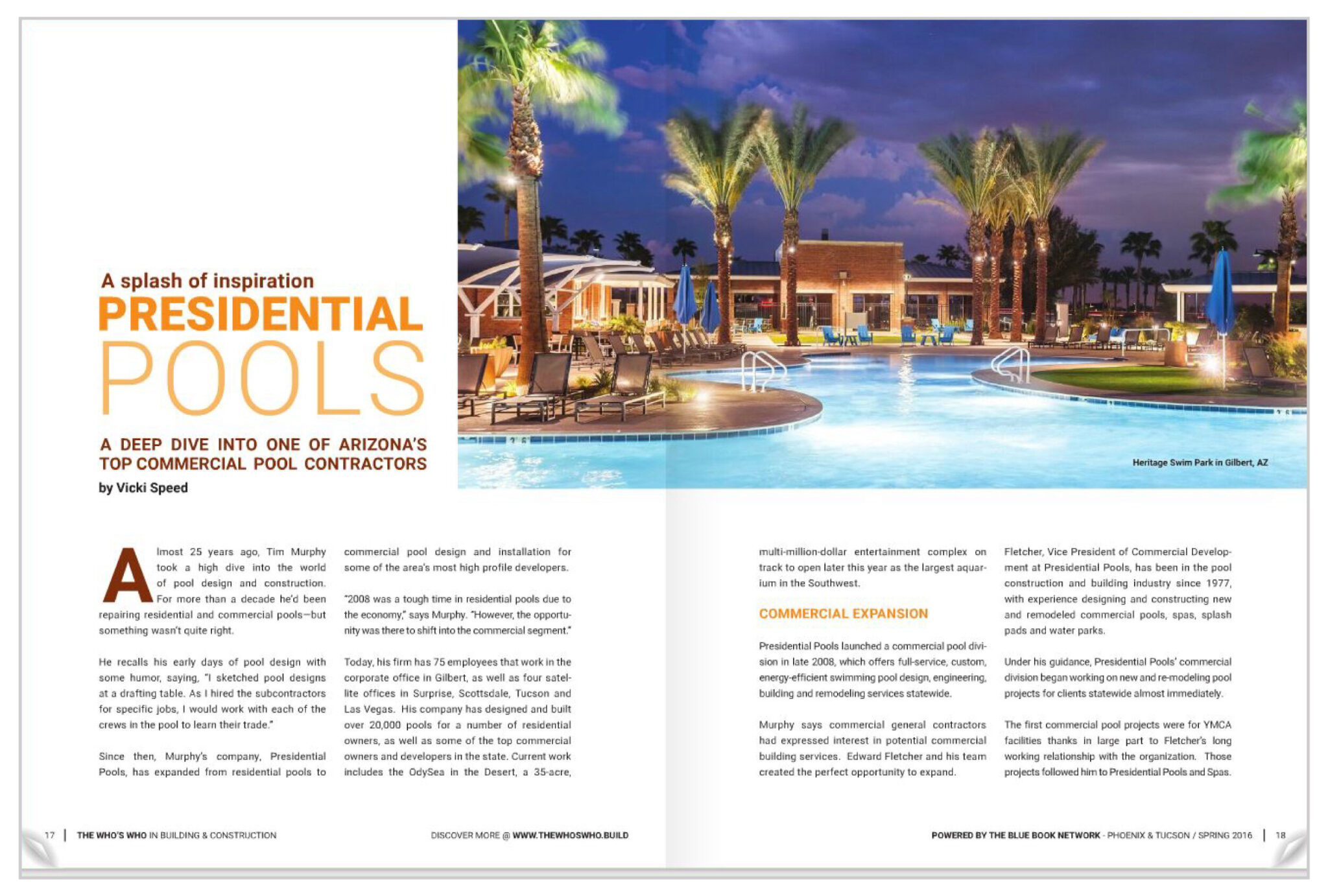 Commercial Team – Presidential Pools & Spas